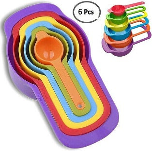 PLASTIC MEASURING SCOOP SET OF 6 – Aldeera mall
