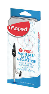 MAPED METAL MATH SET 9 PCS – Aldeera mall